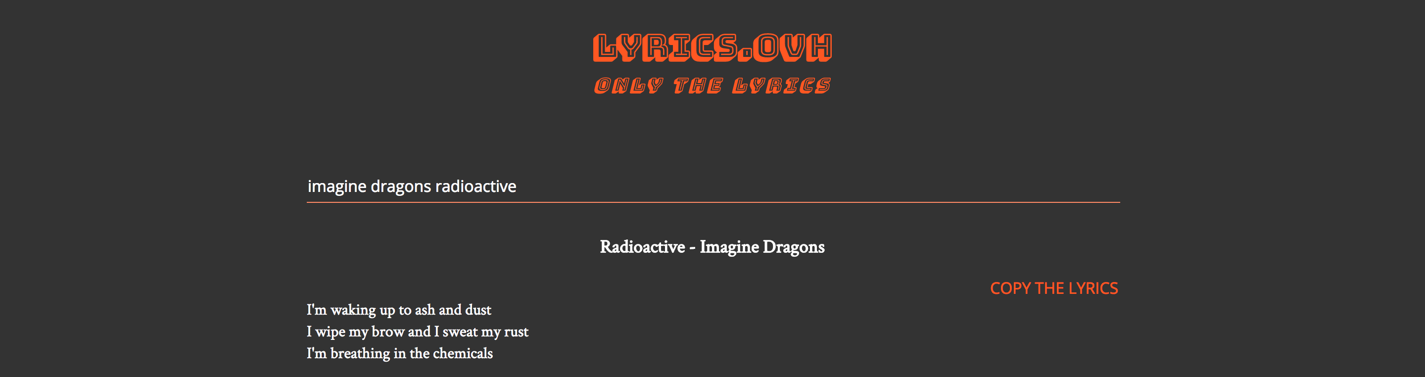 New website: lyrics.ovh